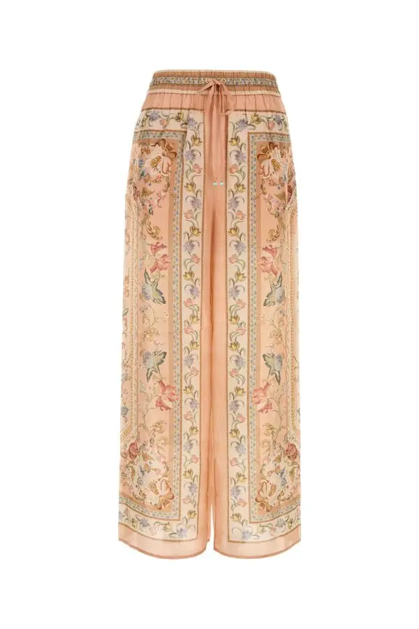 Zimmermann Silk Wide-leg Pants - Printed
