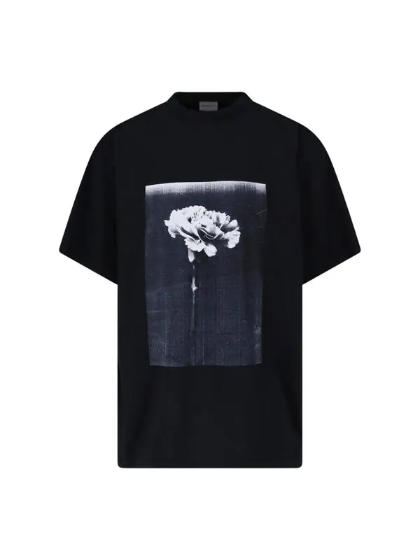 Balenciaga Stretch Cotton Jersey T-shirt - Black