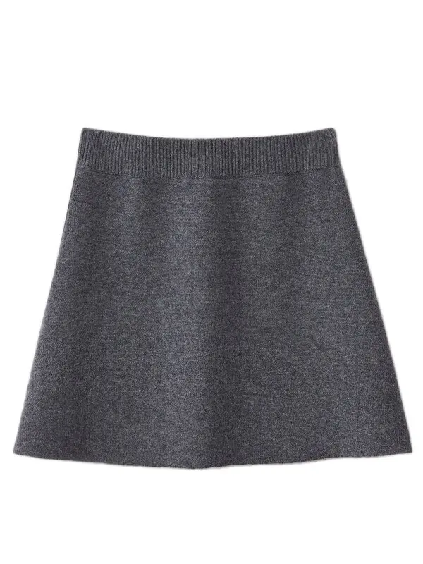 LISA YANG Cashmere Knit Mini Skirt - Grigio