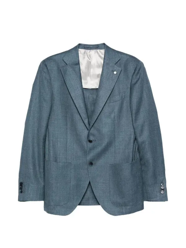 LUIGI BIANCHI Single-breasted Welt Pocket Jacket