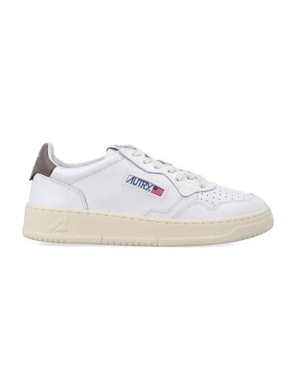 AUTRY Low-profile Lace-up Leather Sneakers - White Chocolate