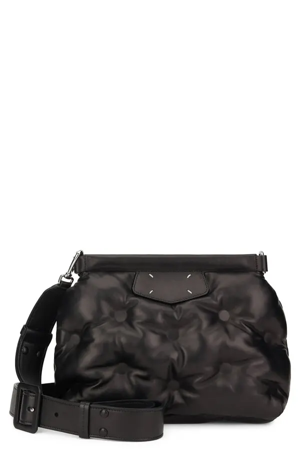 MAISON MARGIELA Glam Slam Quilted Leather Shoulder Bag - Black