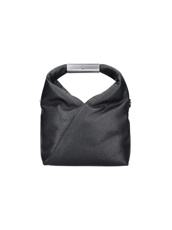 MAISON MARGIELA Calf Leather Shoulder Bag With Zamak Hardware - Black