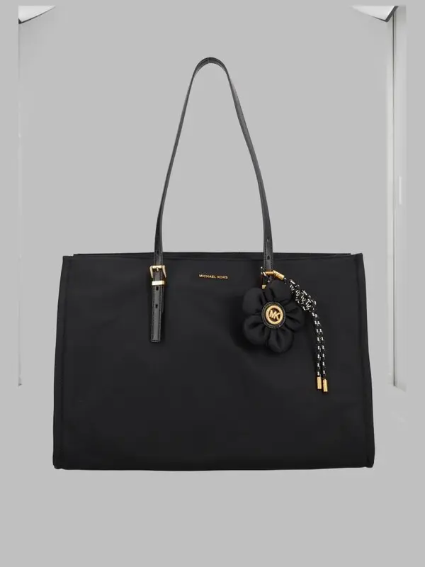 Michael Kors Logo Charm Tote Bag - Black