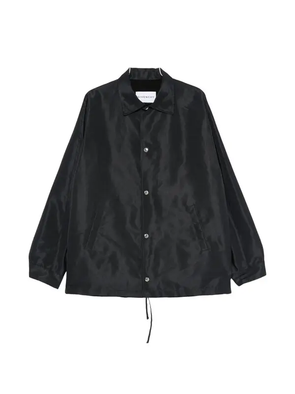 Givenchy Satin Coach Jacket - Navy
