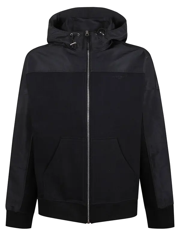 Givenchy Hooded Zip-up Jacket - Black