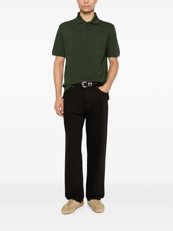 Etro Logo Cotton Polo Shirt - Multicolor