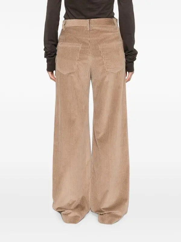 Brunello Cucinelli Velvet Wide-leg Trousers - Multicolor