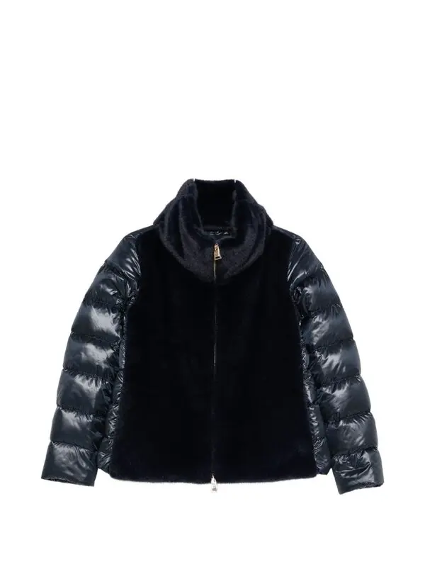 Herno Padded Jacket With Faux Fur - Multicolor