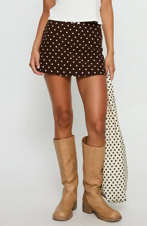 Princess Polly Tejano Polka Dot Miniskirt