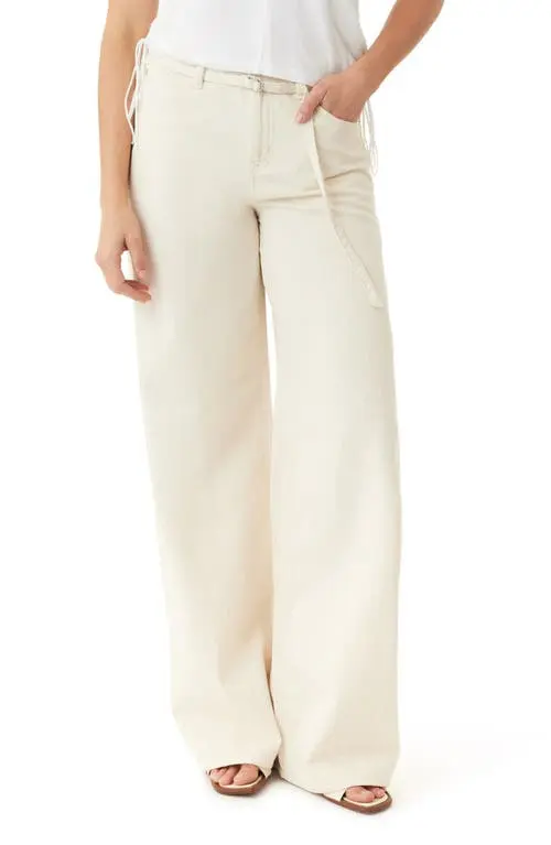 Habitual Brynn High Waist Wide Leg Jeans - Sand Stripe