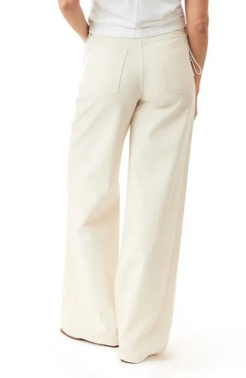 Habitual Brynn High Waist Wide Leg Jeans - Sand Stripe