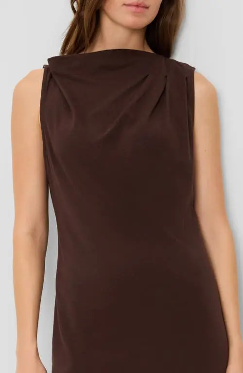 Michael Stars Aurelia Asymmetric Pleated Midi Dress