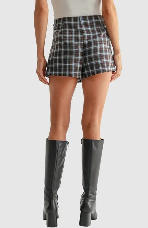 ALL IN FAVOR Plaid Pleated Mini Skort