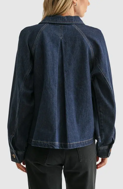 ALL IN FAVOR Denim Jacket With Pocket Detail