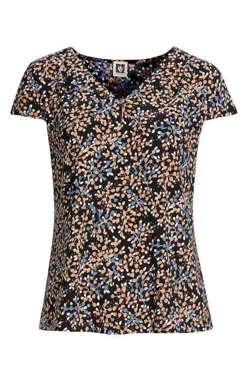Anne Klein Print One-button Top