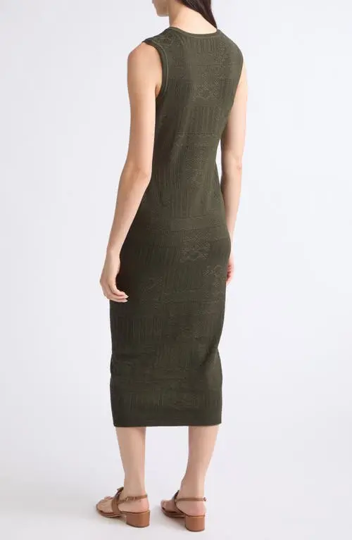 Veronica Beard Sleeveless Knit Midi Dress