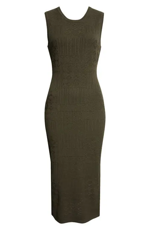 Veronica Beard Sleeveless Knit Midi Dress