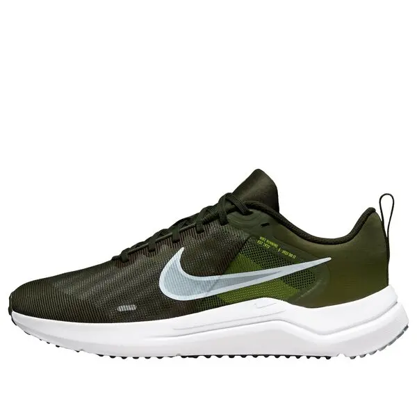 Nike Downshifter 12 Athletic Sneakers - Cargo Khaki/sequoia/yellow