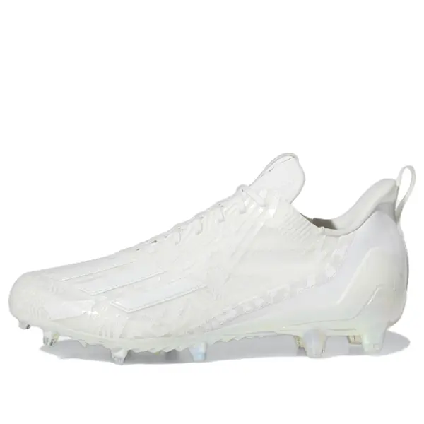 Adidas Adizero .0 "mismatch Triple White" Cleats - Cloud White