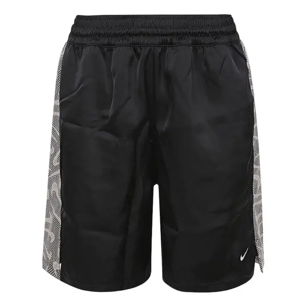 Nike Chill Lace Loose Mid-rise Shorts - Black/cream Ii/white