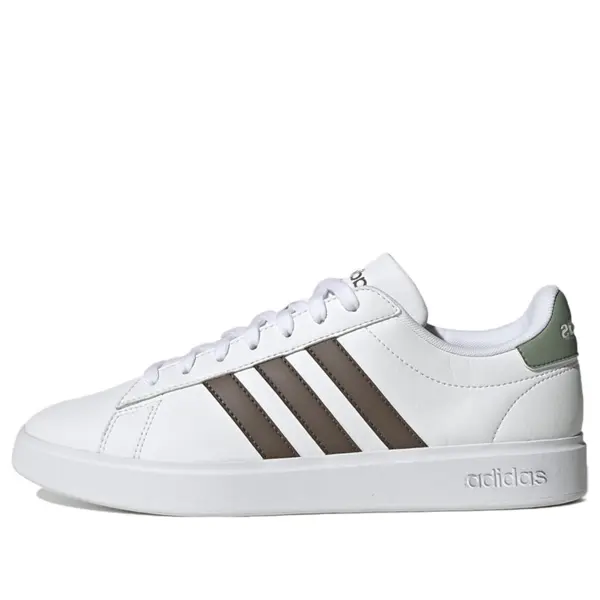 Adidas Grand Court 2.0 Sneakers - Cloud White/earth Strata/silver Green