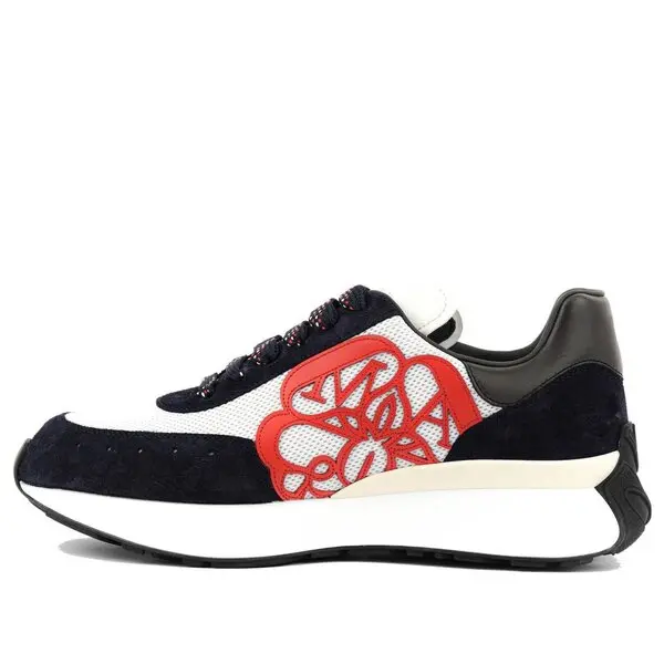 Alexander McQueen Sprint Runner Sneakers - Black/white/red