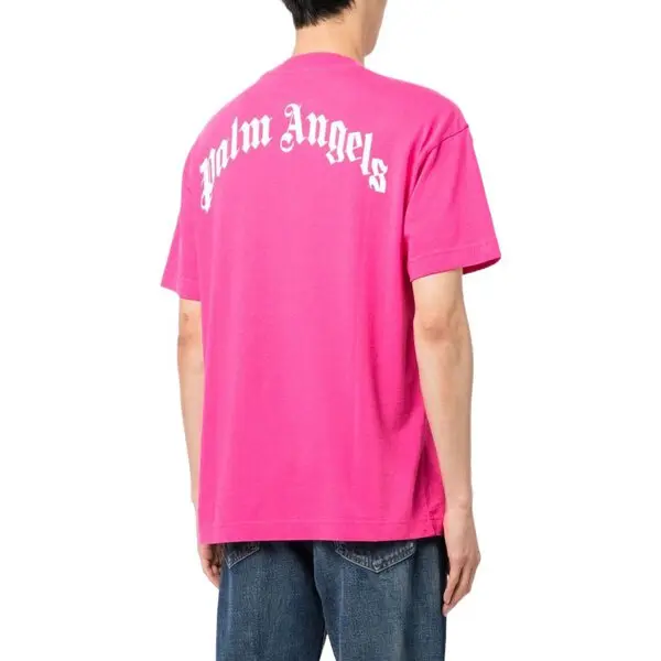 Palm Angels Banana T-shirt 'fuchsia Yellow