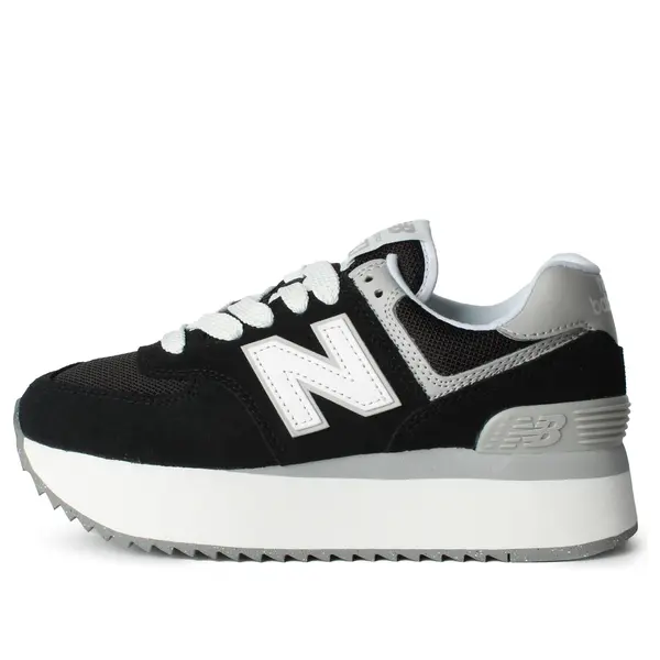 NEW BALANCE 574+ Platform Sneakers - Blackwhite