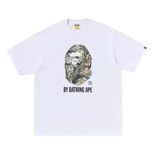 A BATHING APE Tree Edge Camo Relaxed Fit T-shirt - White