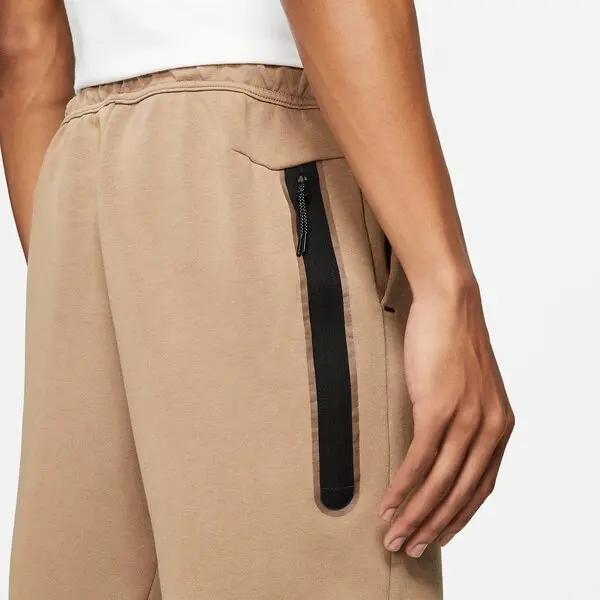 Nike Tech Fleece Washed Shorts - Taupe Haze/black
