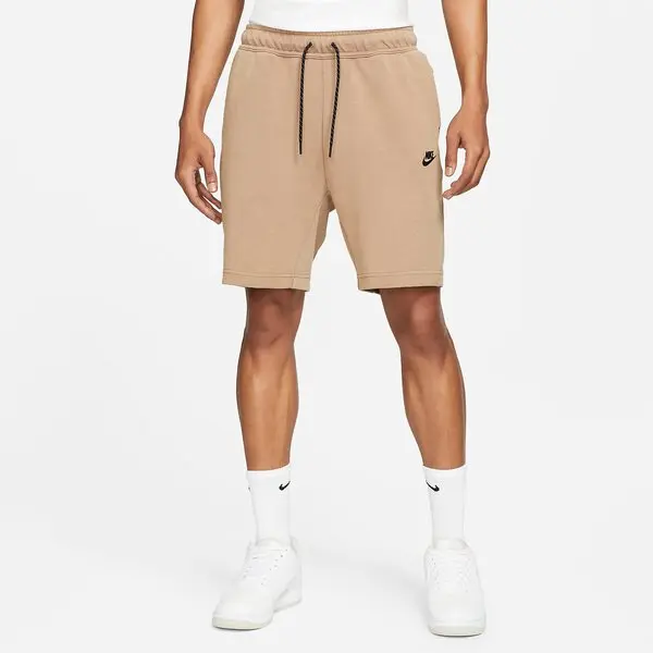 Nike Tech Fleece Washed Shorts - Taupe Haze/black