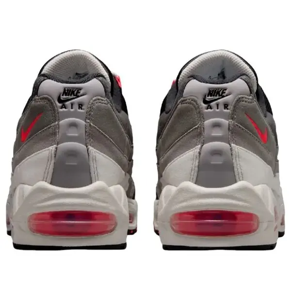 Nike Max 95 Big Bubble "reverse Solar Red" Sneakers - Anthracite/light Graphite/light Charcoal