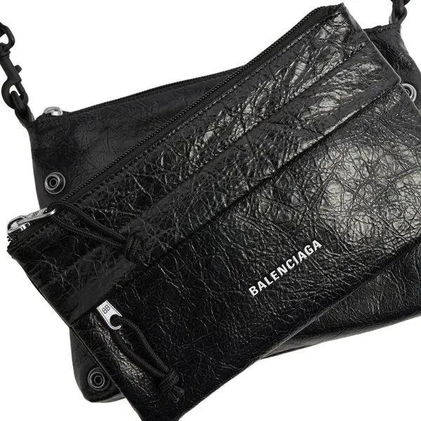Balenciaga Explorer Double Pouch Messenger Bag