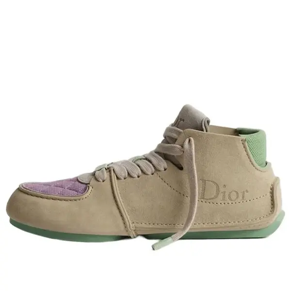 Dior 26 Roadie Lace-up Sneakers - Beige/green/purple