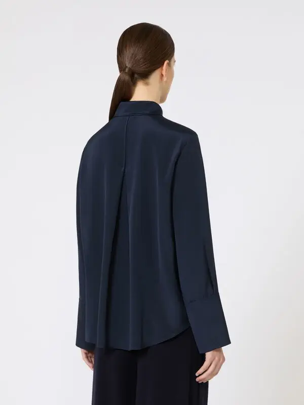Max Mara Silk Crêpe De Chine Shirt - Ultramarine