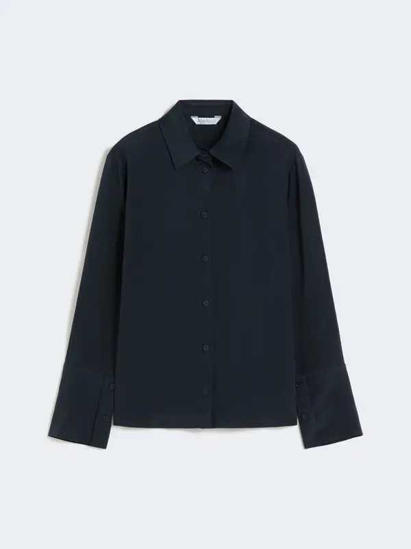Max Mara Silk Crêpe De Chine Shirt - Ultramarine