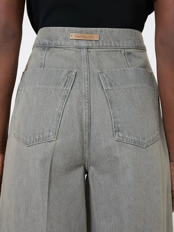 Max Mara Denim Wide-leg Trousers