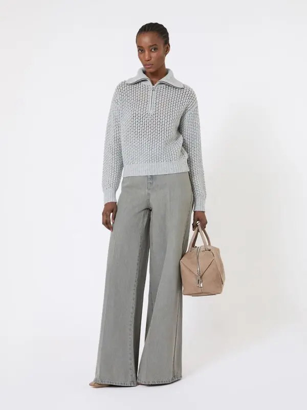 Max Mara Denim Wide-leg Trousers
