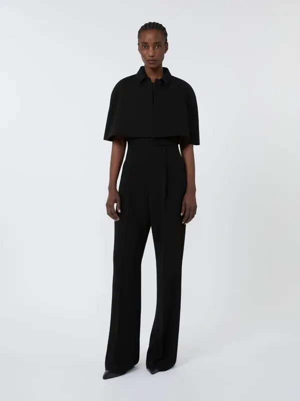 Max Mara Cropped Cady Cape