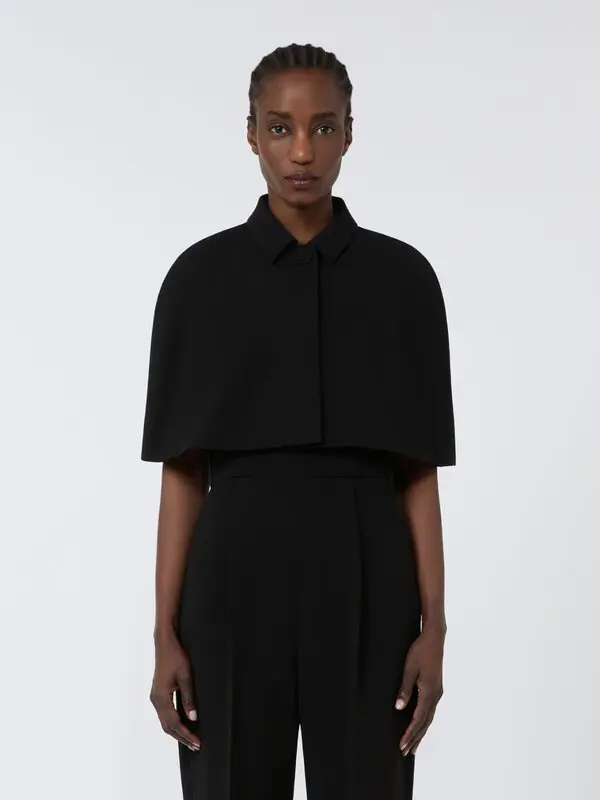 Max Mara Cropped Cady Cape