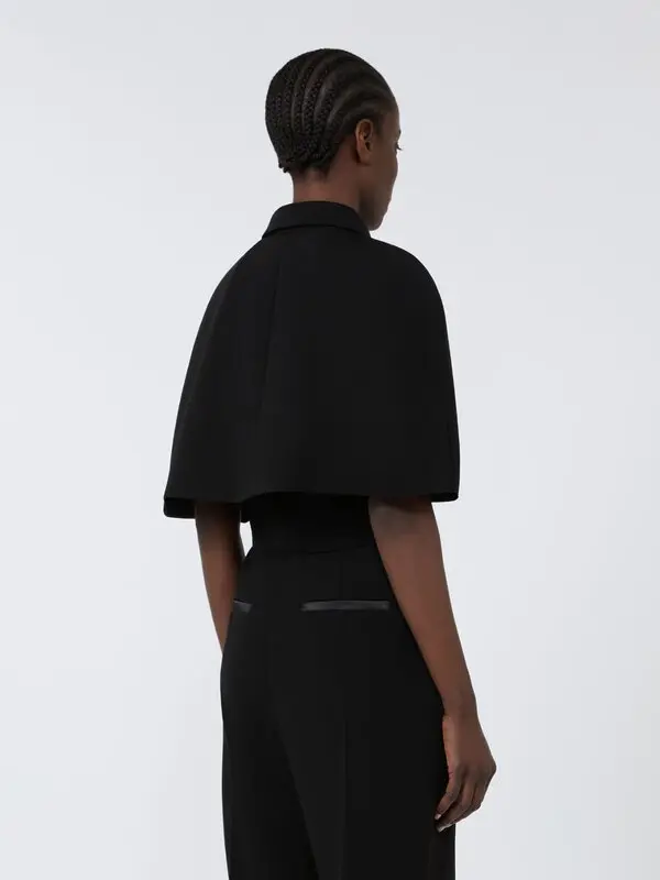 Max Mara Cropped Cady Cape