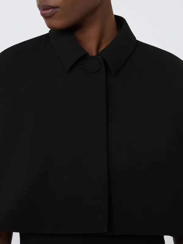 Max Mara Cropped Cady Cape