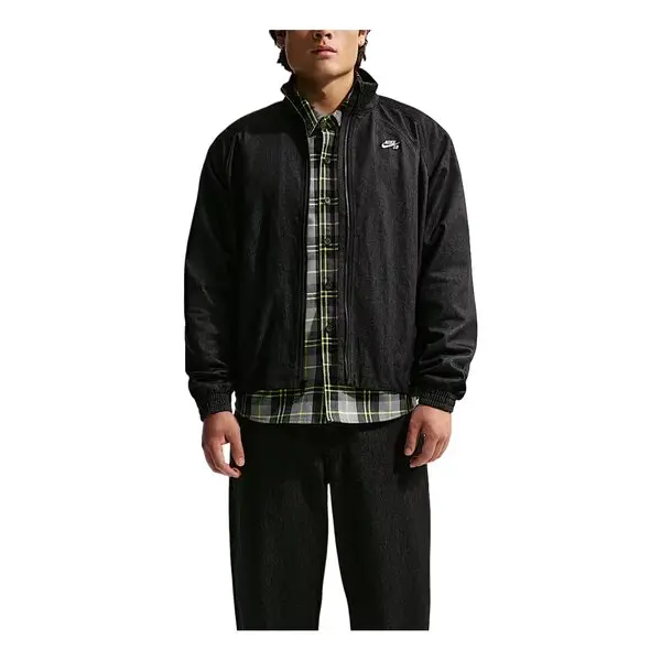 Nike Denim Full-zip Track Jacket - Black
