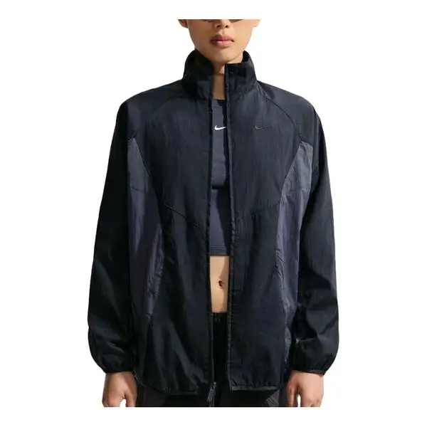 Nike Oversized Track Jacket - Black/gridiron/anthracite