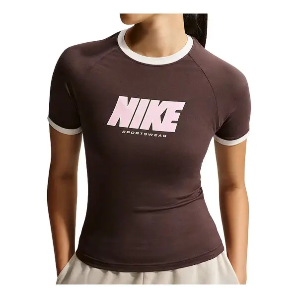 Nike Fitted T-shirt - Baroque Brown/sail