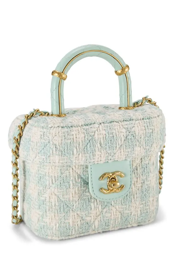 Chanel Quilted Tweed Crush Vanity Case
