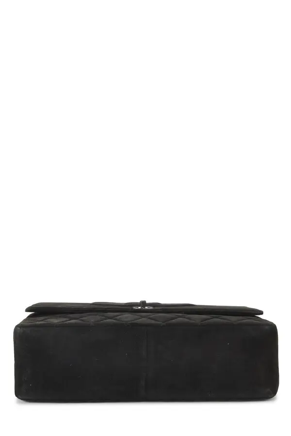 Chanel Quilted Suede 'cc' Flap