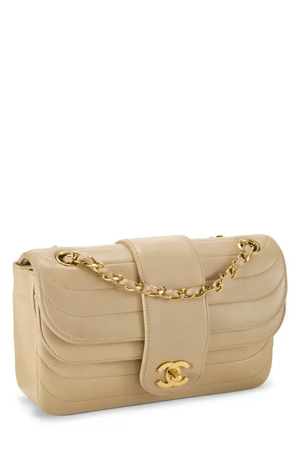 Chanel Quilted Lambskin Double Round Flap Small