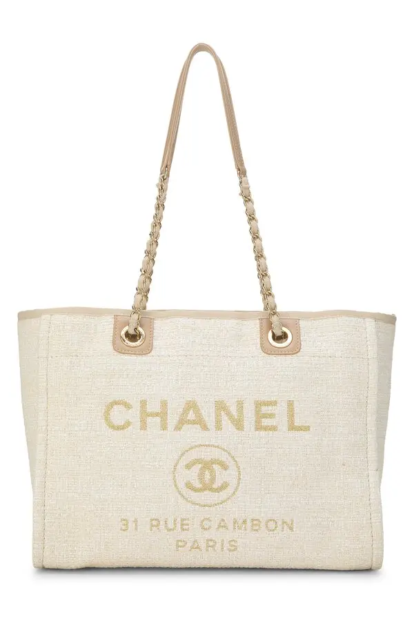 Chanel Deauville Raffia Tote